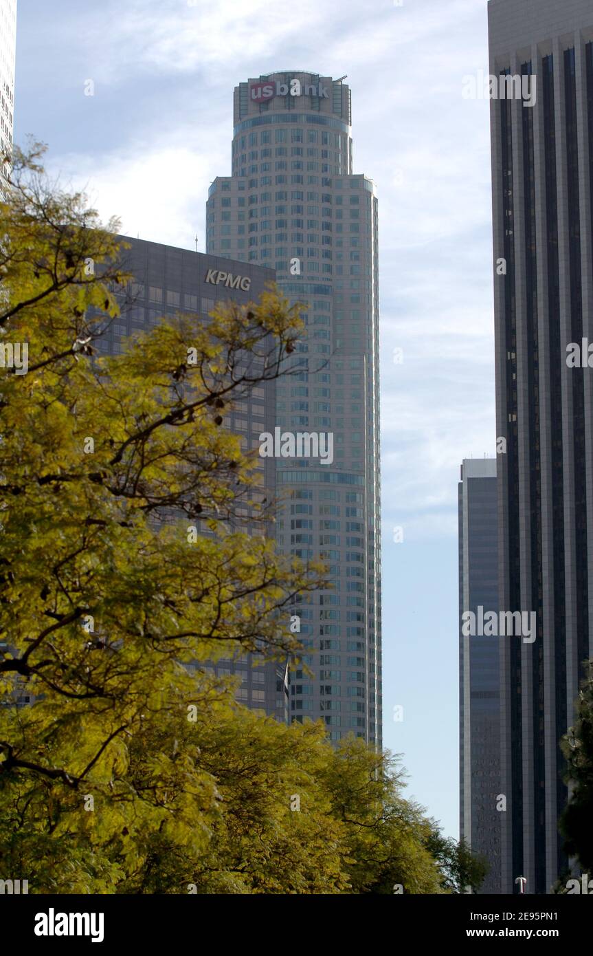 The U.S. Bank Tower, formerly known as the Library Tower, downtown Los ...