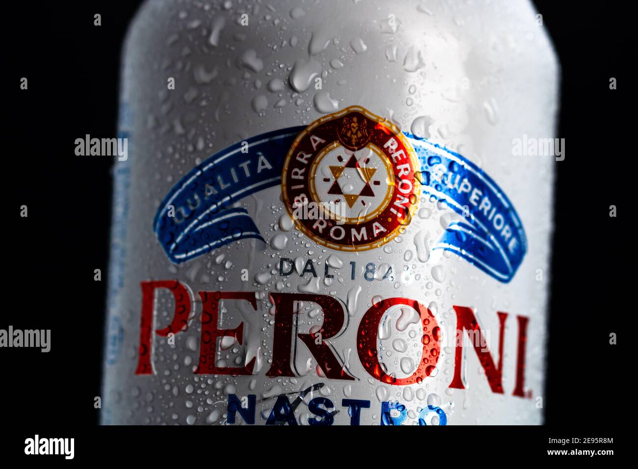 Peroni beer logo hi-res stock photography and images - Alamy
