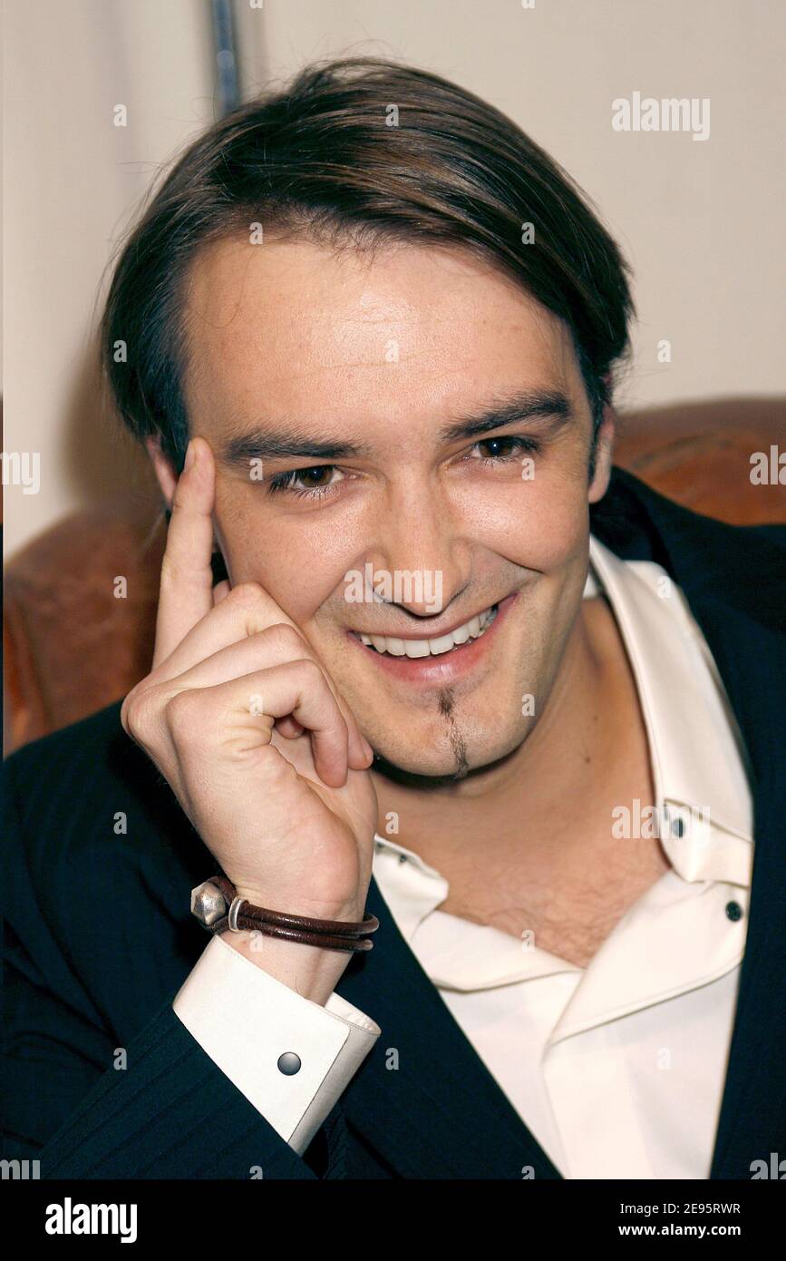 French chef and TV presenter Cyril Lignac attends the first ceremony of ...