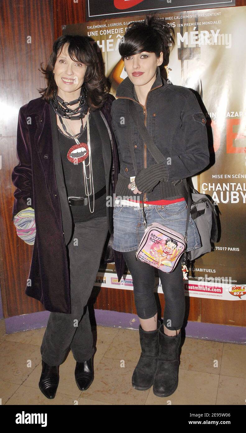French actress and director Chantal Lauby with her daughter, Superbus ...