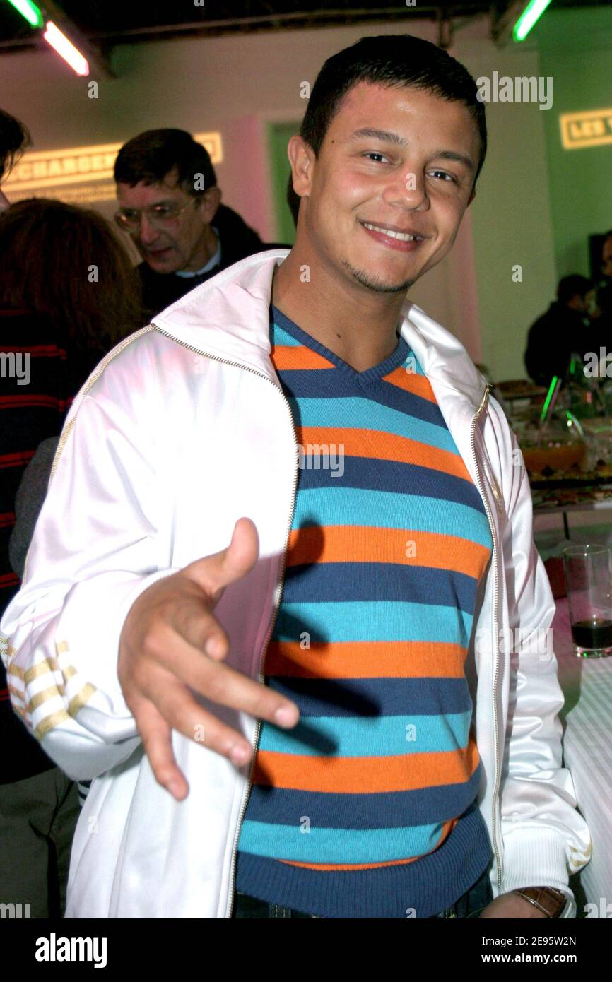 French singer Amine attends the launch party of the web site ...