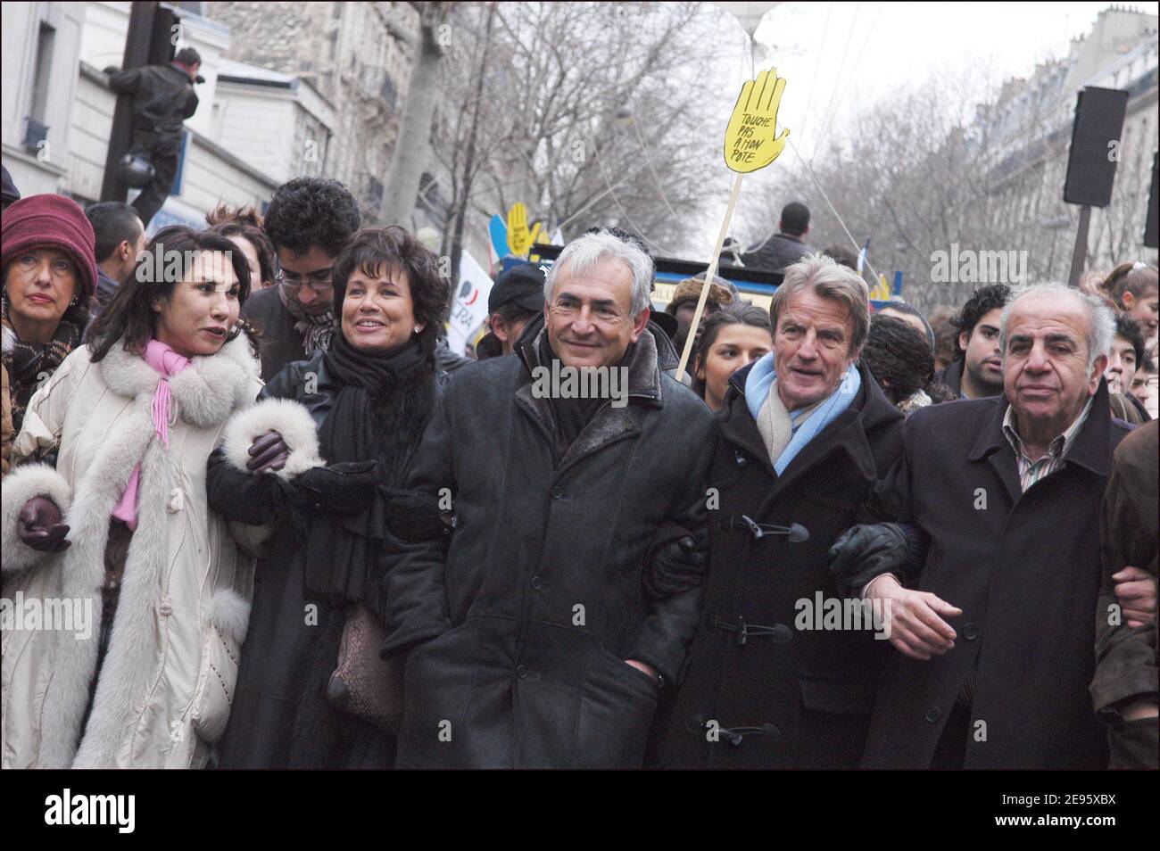 French journalist Anne Sinclair, Socialist party members Dominique ...