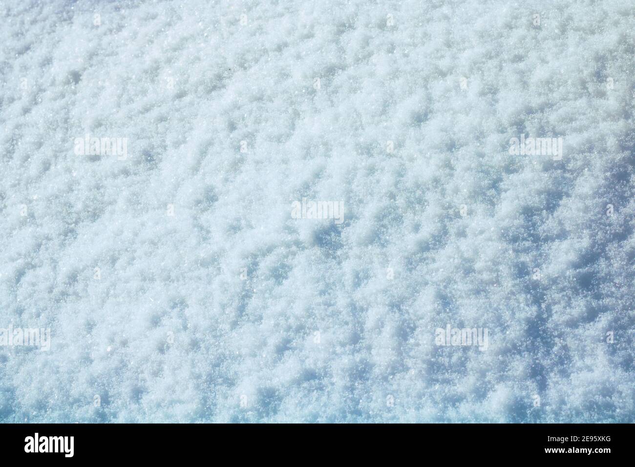 Abstract background of fresh snows texture. Blue toned snowy background ...