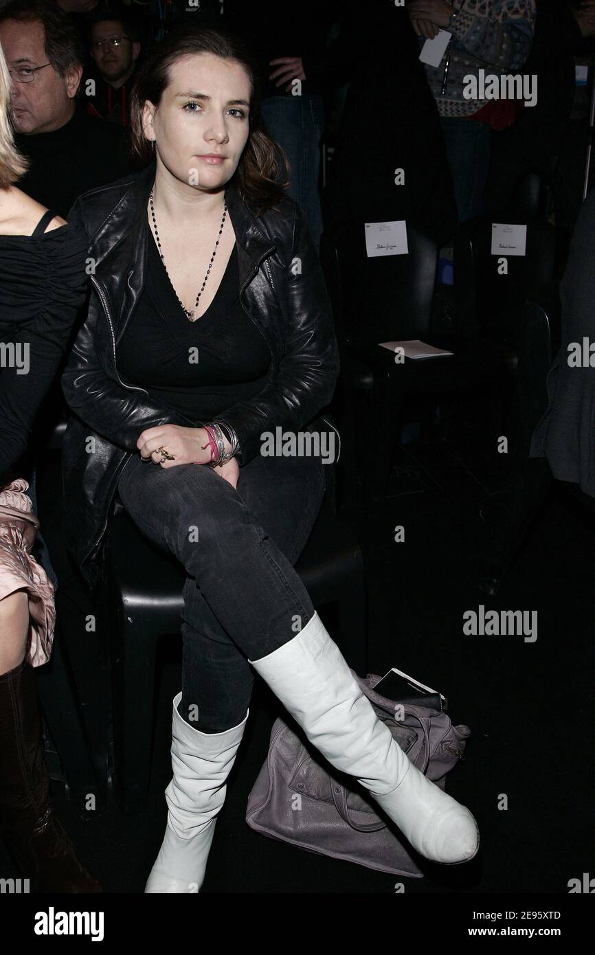 French singer Marie-Amelie Seigner attends French designer Michel Klein ...