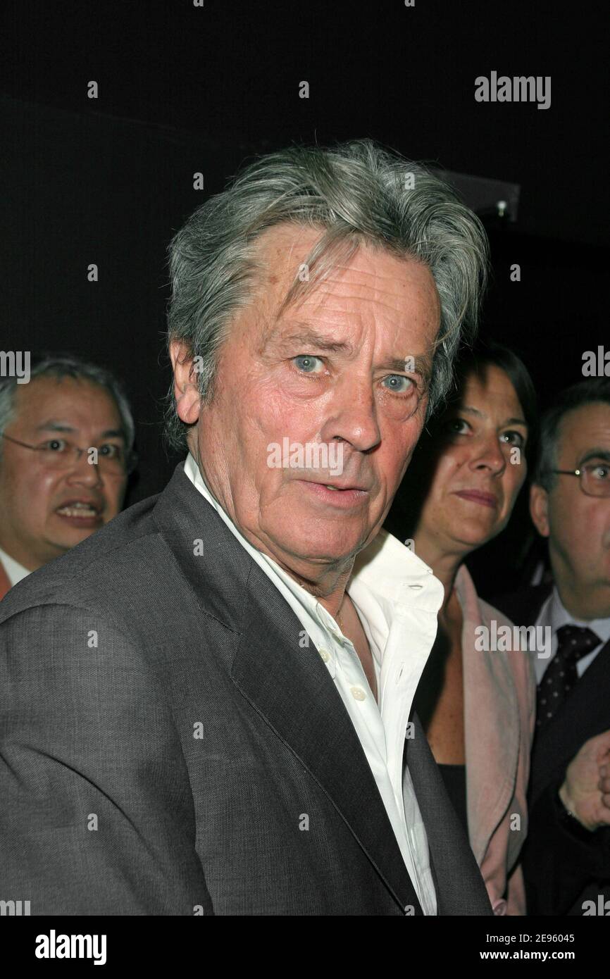 French movie legend Alain Delon attends the opening ceremony of the ...