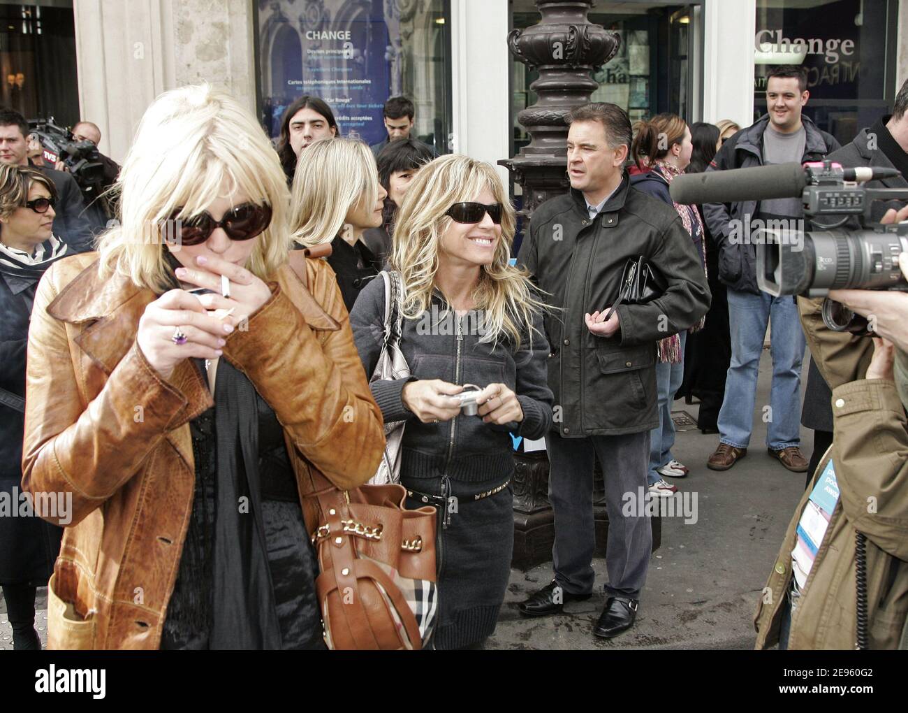 Courtney Love leaves 'Le Grand Hotel after attending Stella McCartney's ...