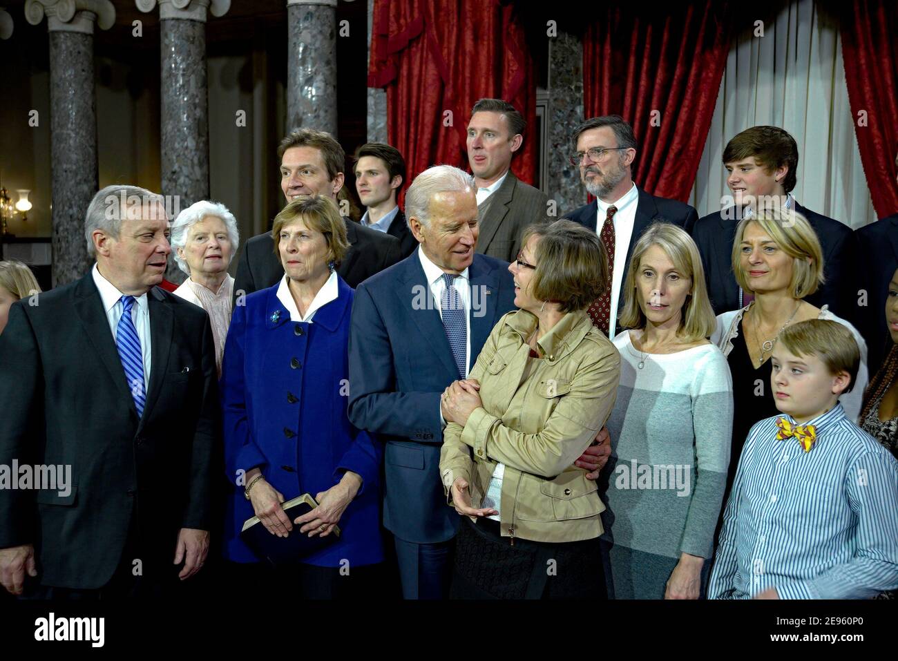 Washington DC, USA, January 6, 2015 Vice President Joe Biden (D) poses ...