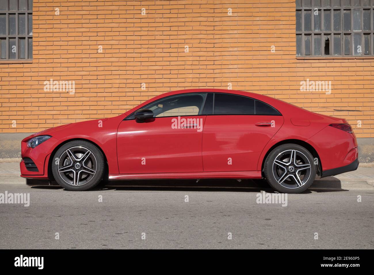 SABADELL, SPAIN-FEBRUARY 1, 2021: Mercedes-Benz CLA-Class (Second ...