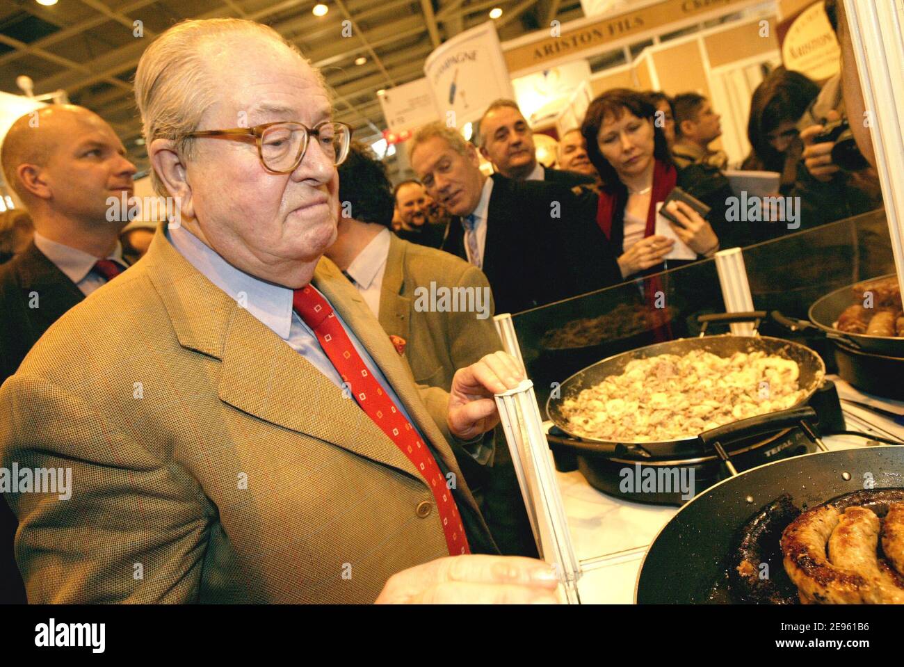 Front National party leader, Jean-Marie Le Pen visits the International ...
