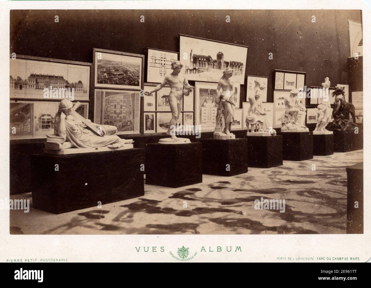 Interior view of a French Painting Gallery at the Exposition ...