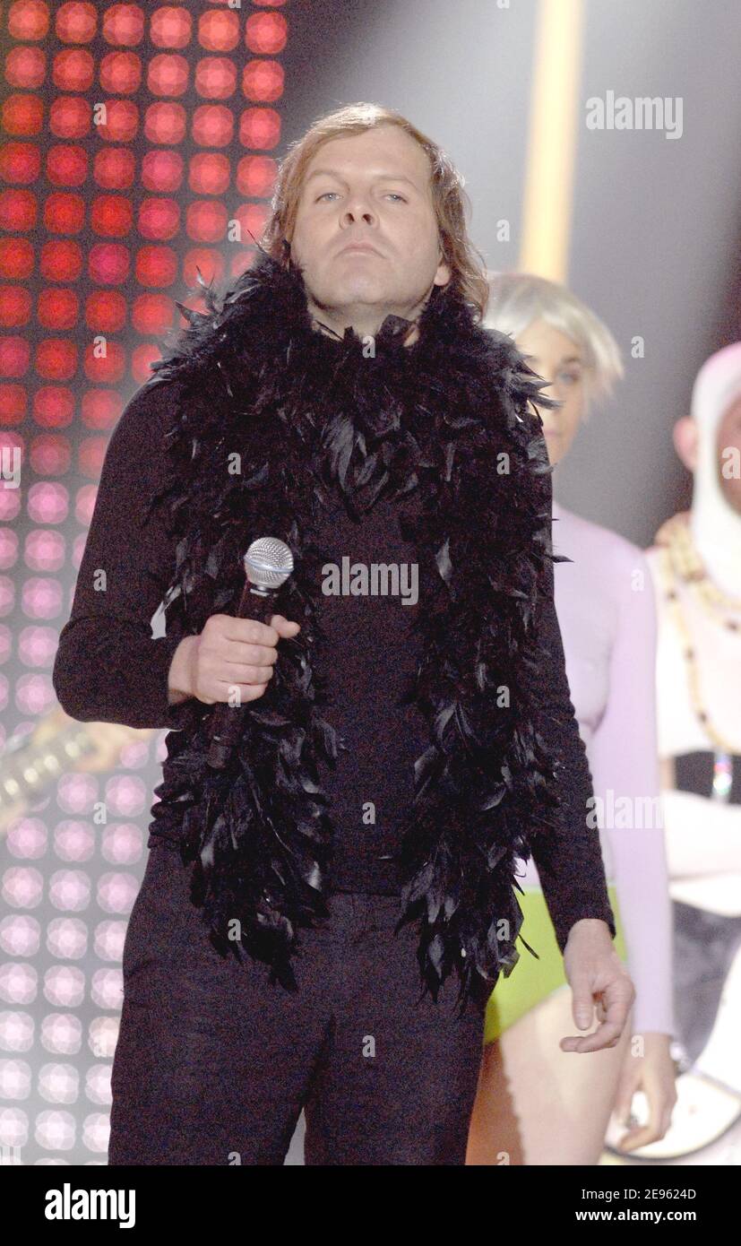 French singer Philippe Katerine performs on stage during the 21th ...