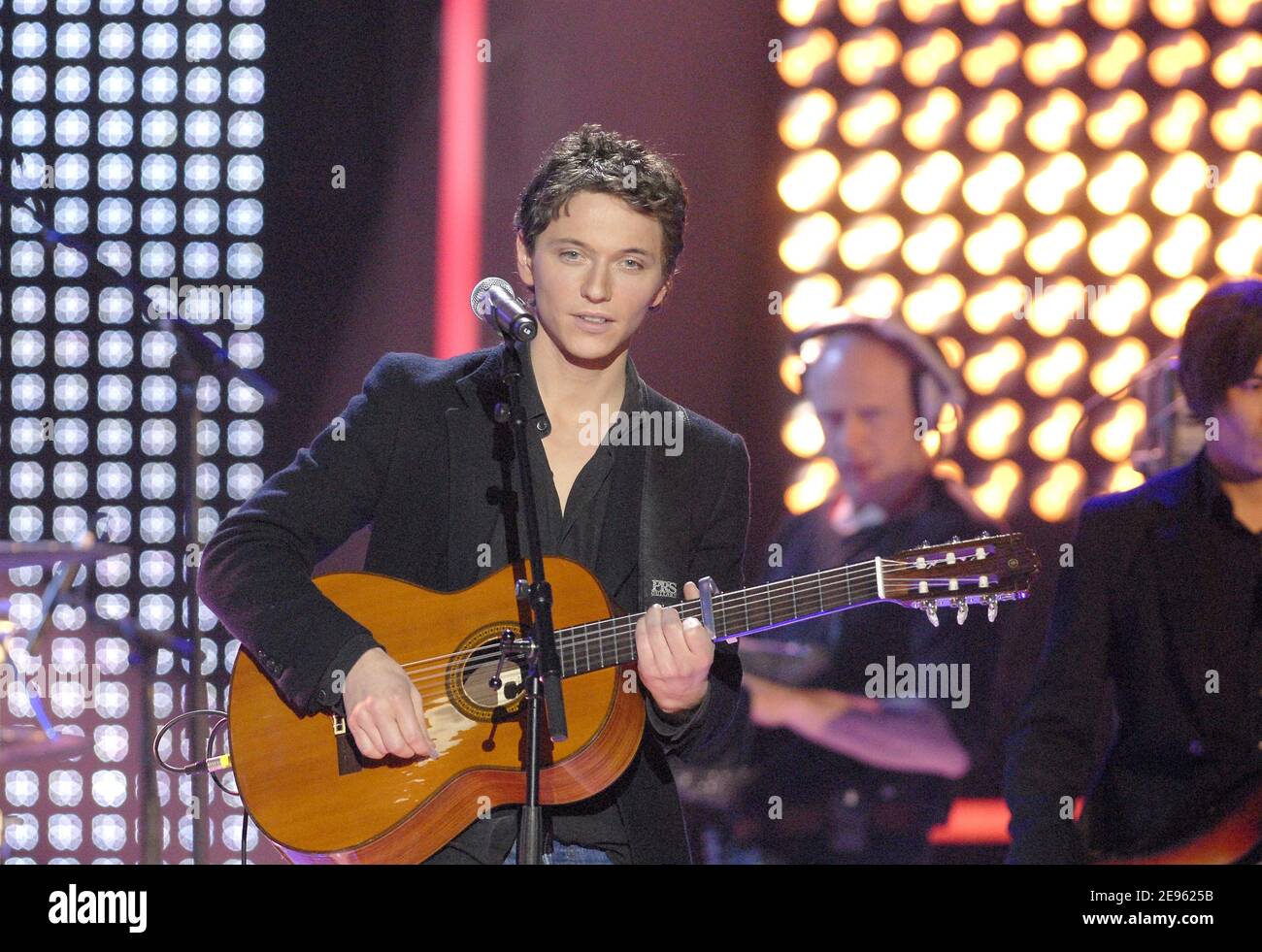 French singer Raphael performs on stage during the 21th 'Victoires de ...