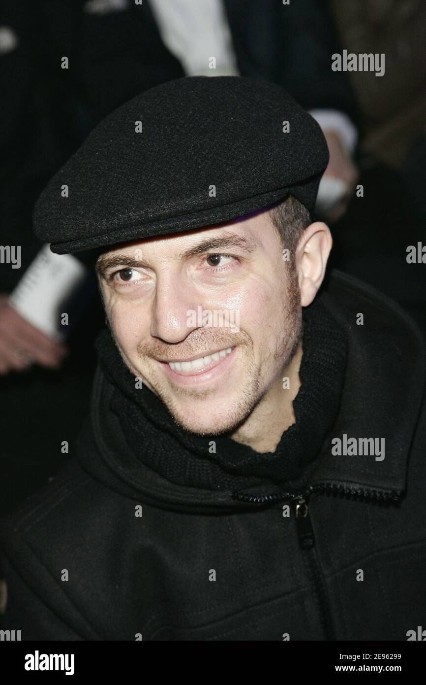French singer Calogero during John Galliano's Fall-Winter 2006-2007 ...
