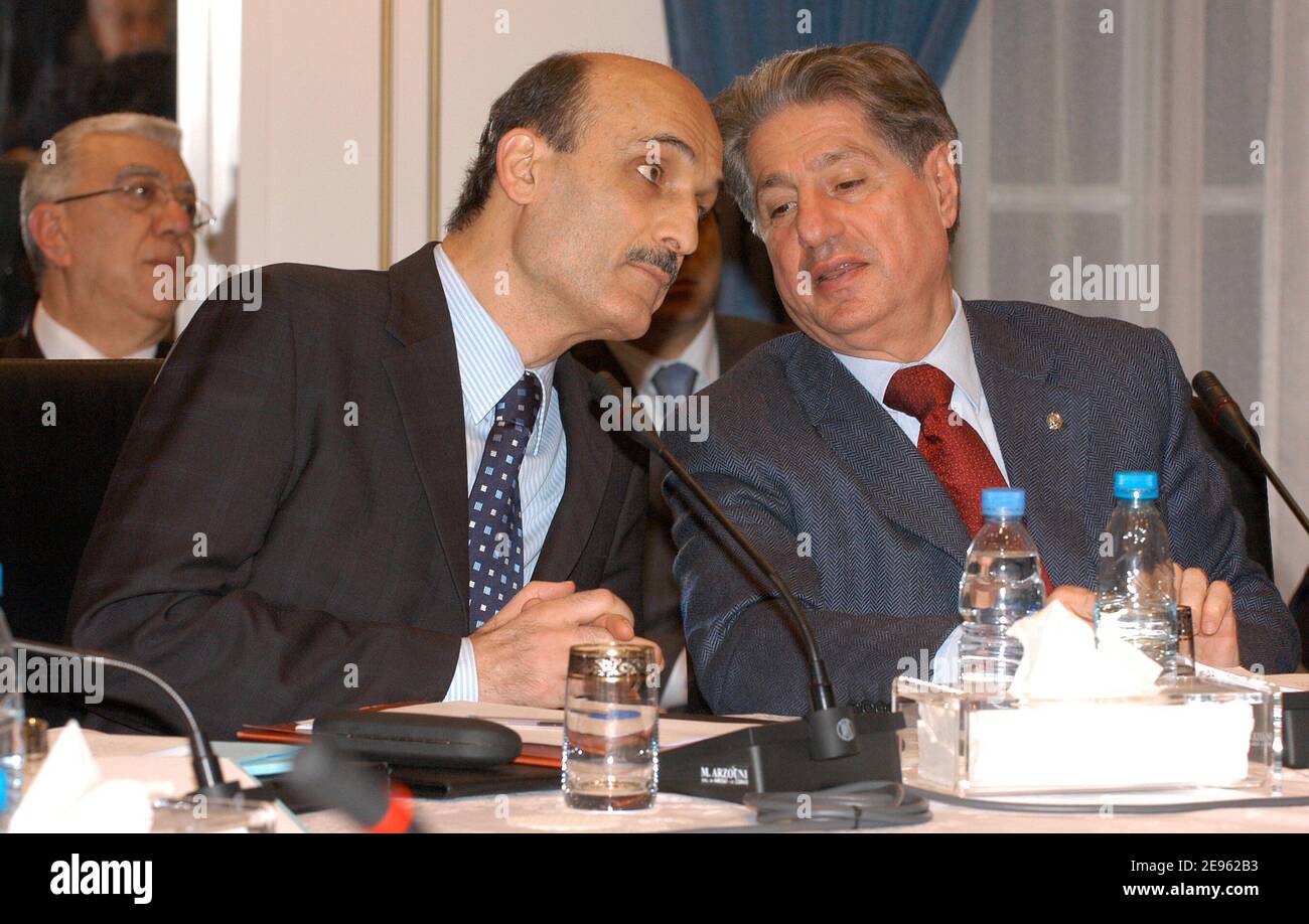 Leader of lebanese forces hi-res stock photography and images - Alamy