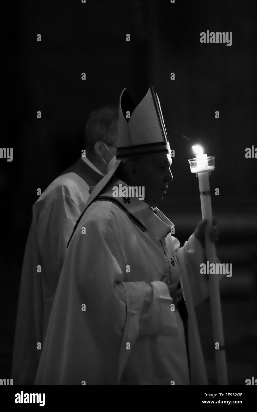 Rome, Italy. 02nd Feb, 2021. 2/2/2021 - Feb. 2, 2021 Pope Francis ...