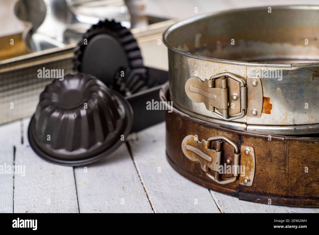 Baking forms in home cooking. Accessories for the preparation of ...