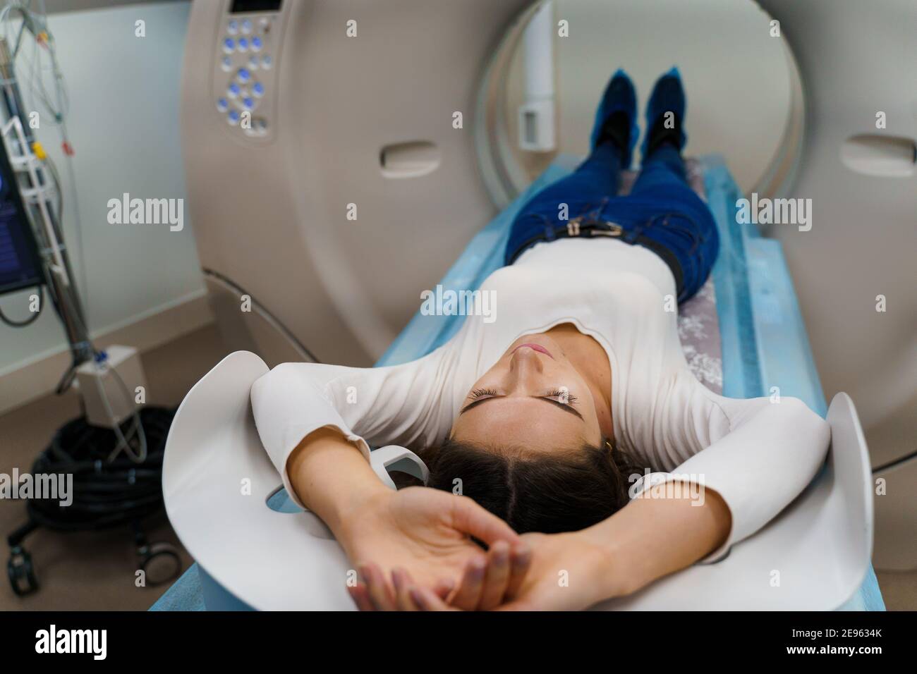 CT scan of the temporomandibular joint for pretty girl. Computed ...