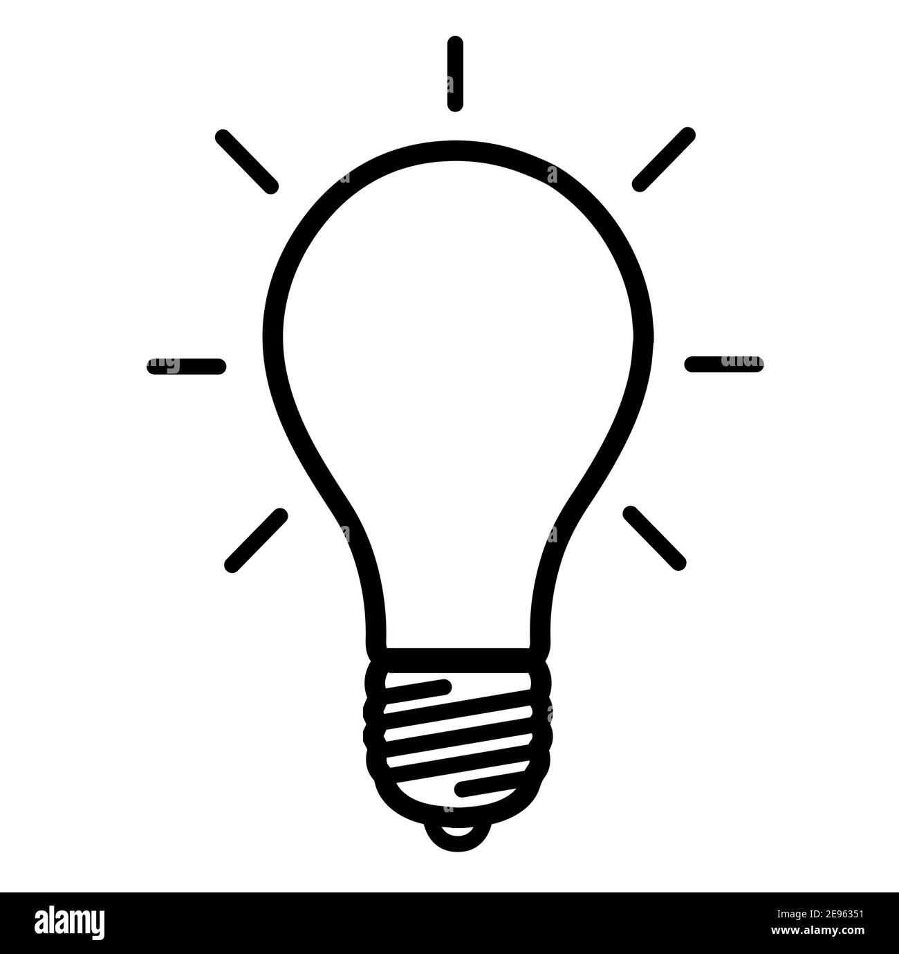 Lamp icon on a white background vector Stock Vector Image & Art - Alamy