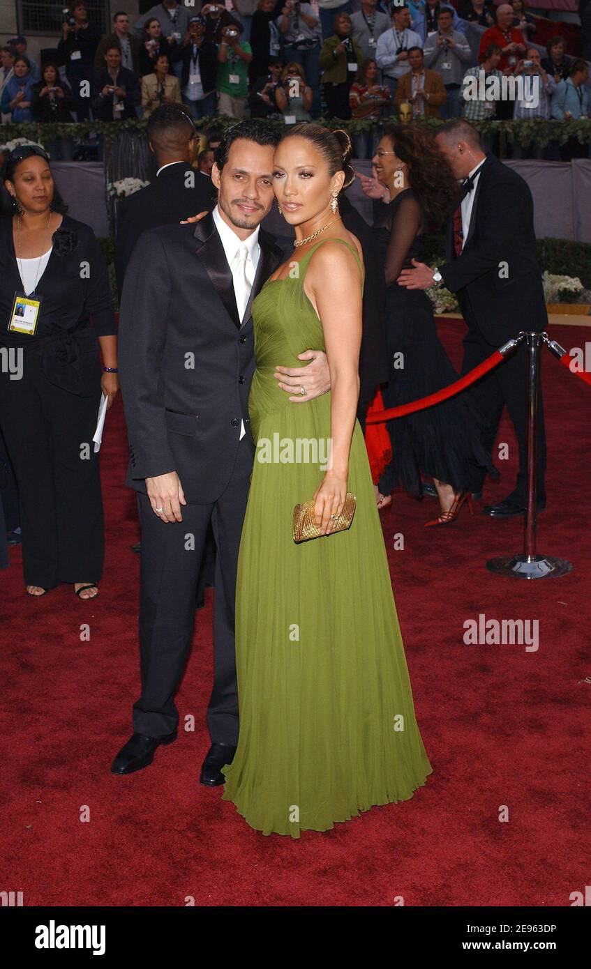 Jennifer Lopez and her husband Marc Anthony arriving at the 78th Annual ...