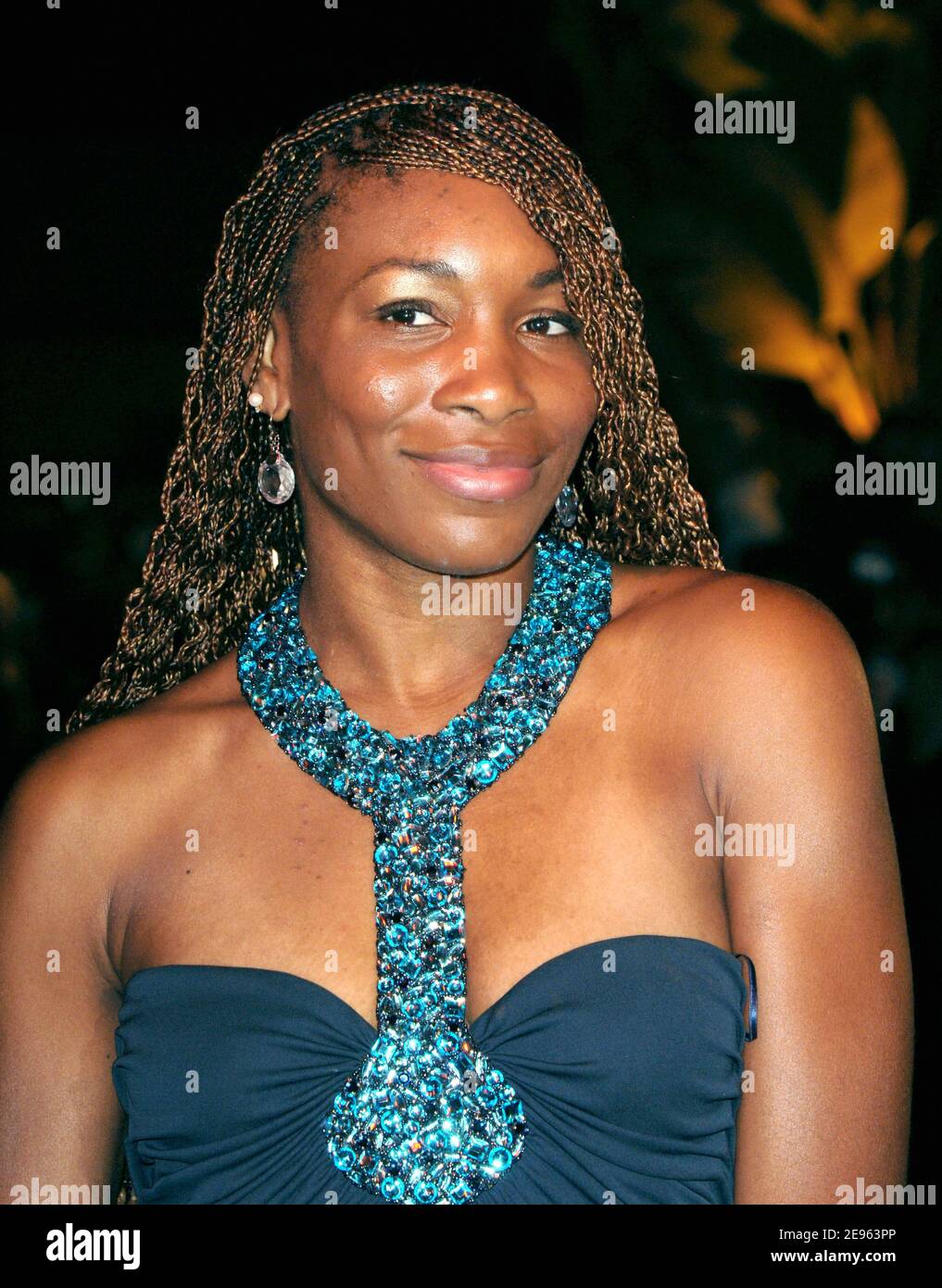 Venus Williams arriving at the 2006 Vanity Fair Oscar Party held at ...