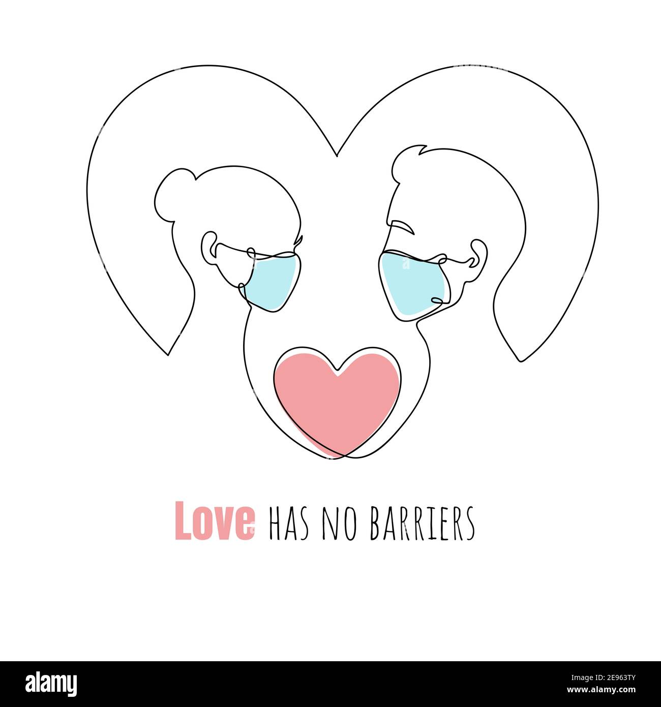 Continuous line drawing Cut Out Stock Images & Pictures - Alamy