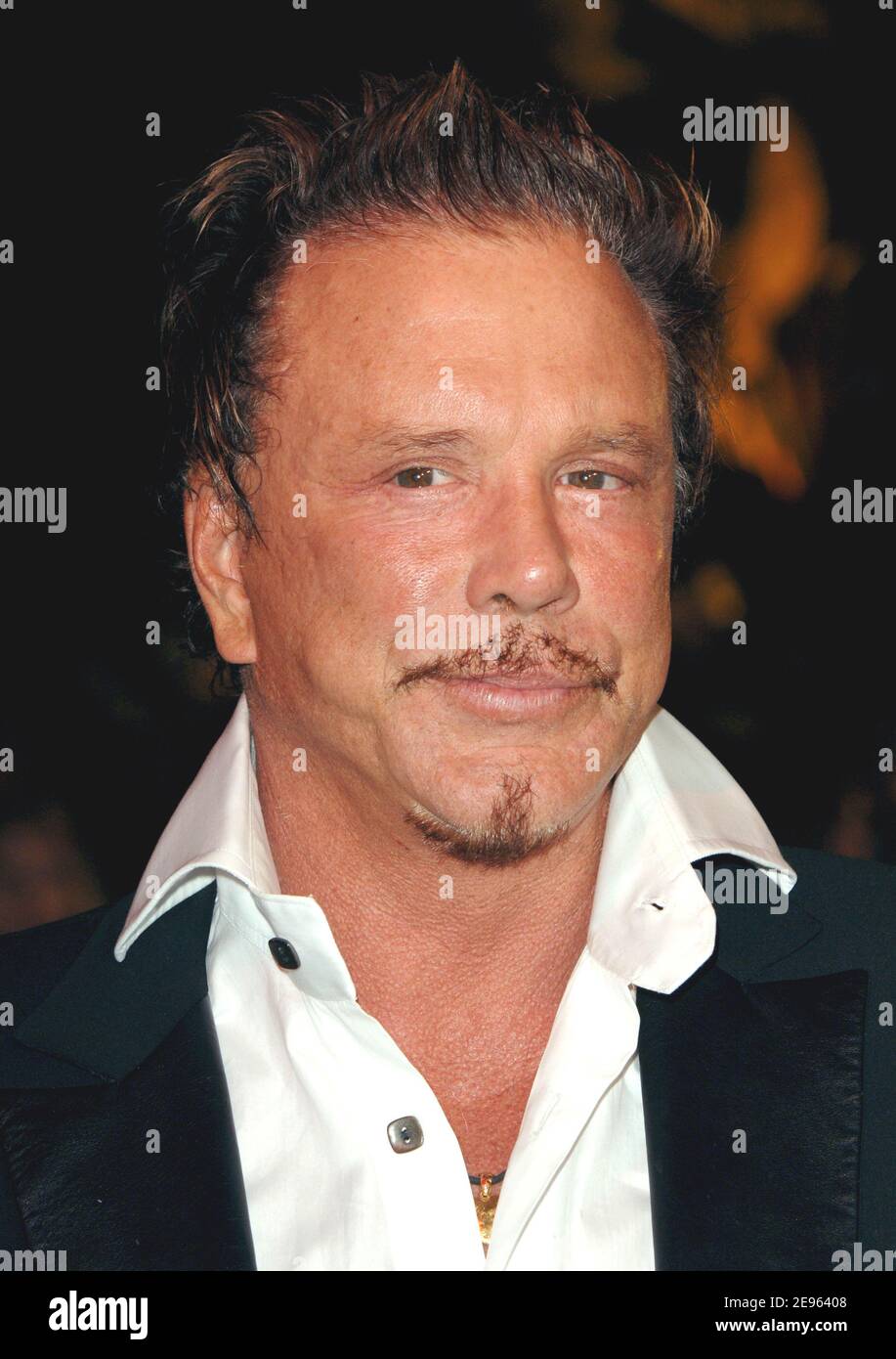 Mickey Rourke arriving at the 2006 Vanity Fair Oscar Party held at ...