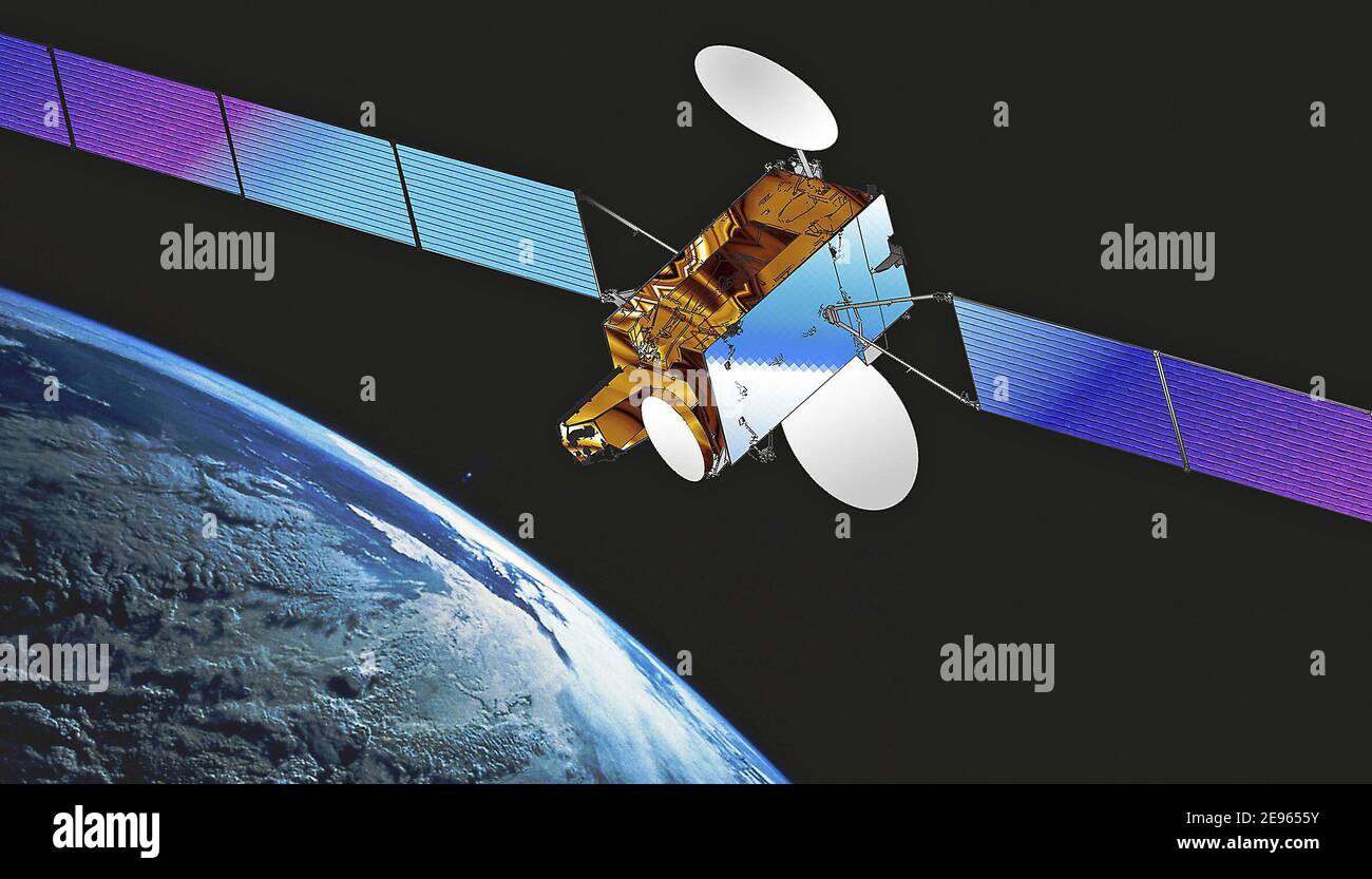 Views of the satellites factory of French-Italian group Alcatel Alenia ...