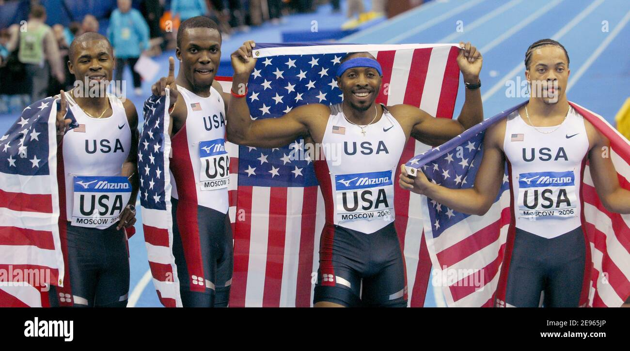 4x400 metres relay team hi-res stock photography and images - Alamy