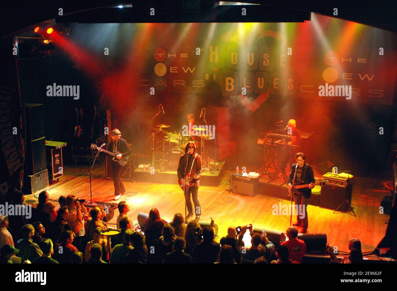 Members of the rock group 'The New Cars', Elliot Easton, Greg Hawkes ...