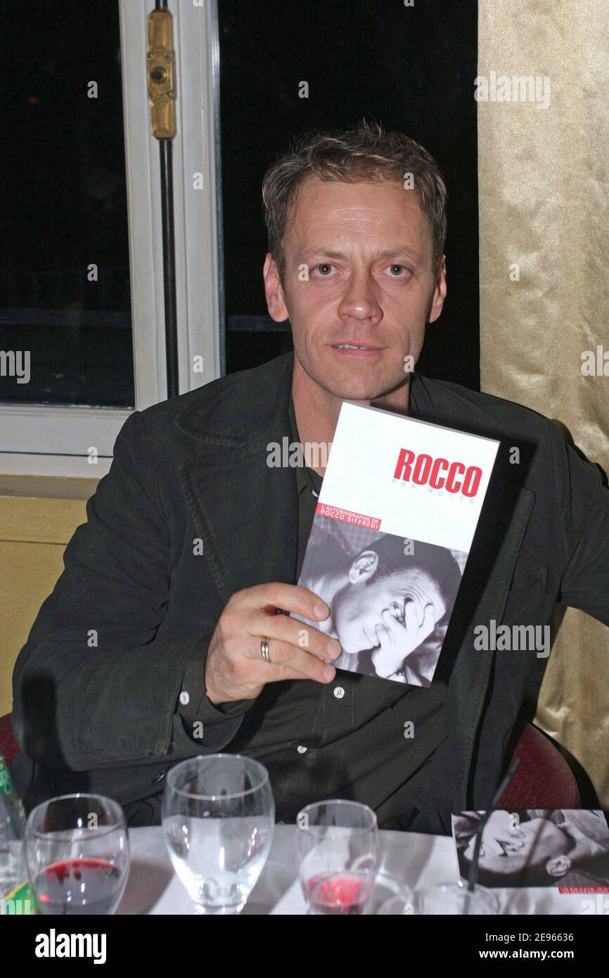 Famous Italian Adult Movie Star Rocco Siffredi poses with his book ...