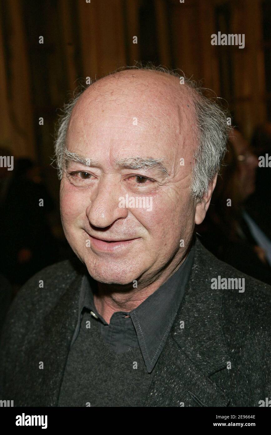 French cartoonist Georges Wolinski attends a ceremony in honnor of ...