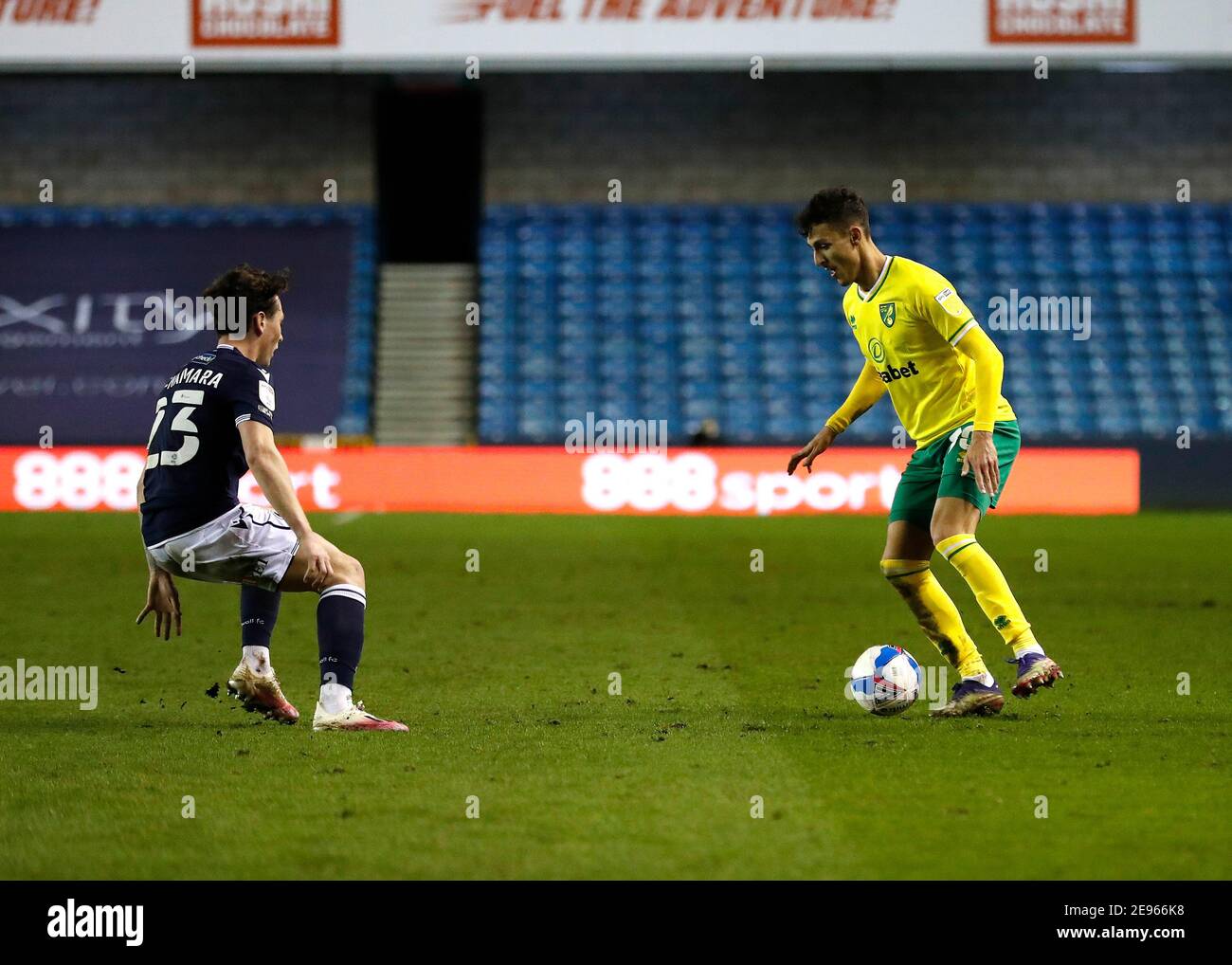 The Den, Bermondsey, London, UK. 2nd Feb, 2021. English Championship ...