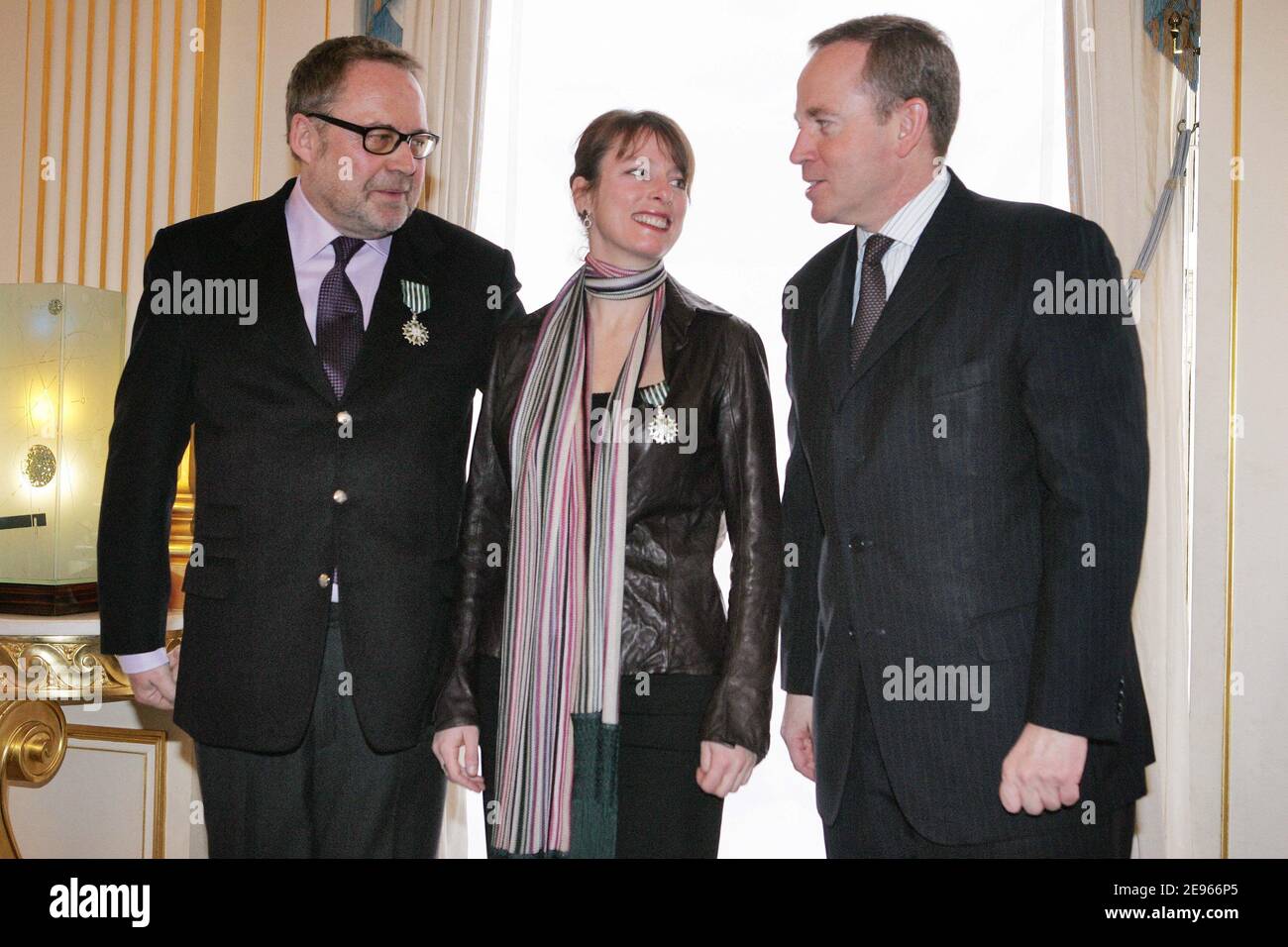 French actress Karin Viard and French PR Dominique Segall receive the ...