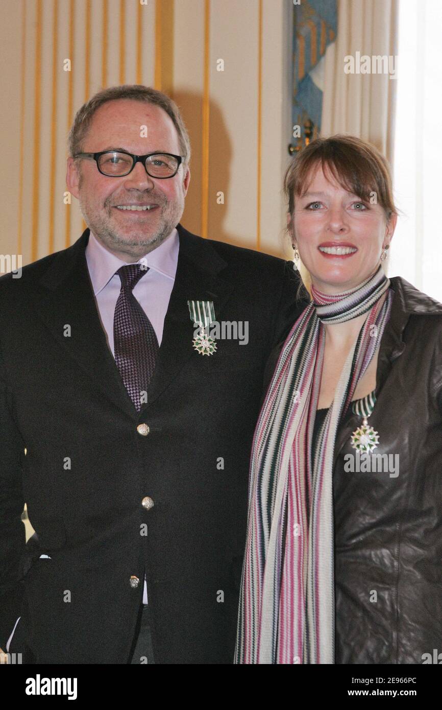 French actress Karin Viard and French PR Dominique Segall receive the ...