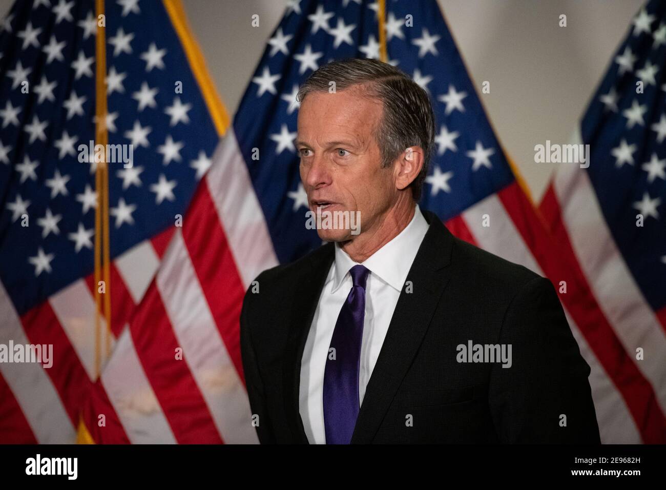 Washington, USA. 02nd Feb, 2021. Senator John Thune (R-KY) during a ...