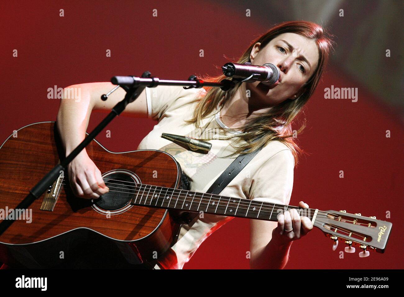 French singer Anais performs during the 'Fight against cancer' concert ...