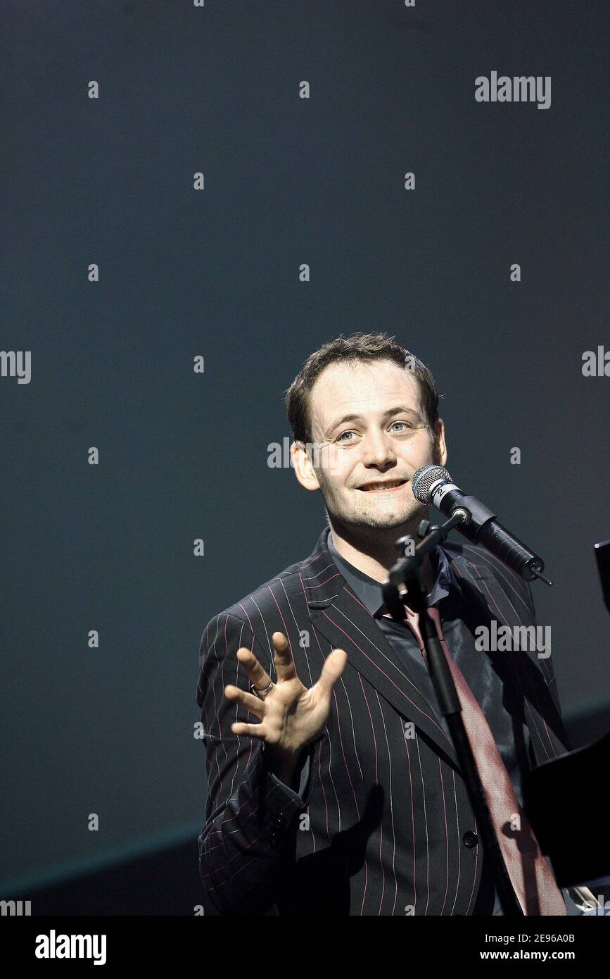 French singer Christophe Mali performs during the 'Fight against cancer ...