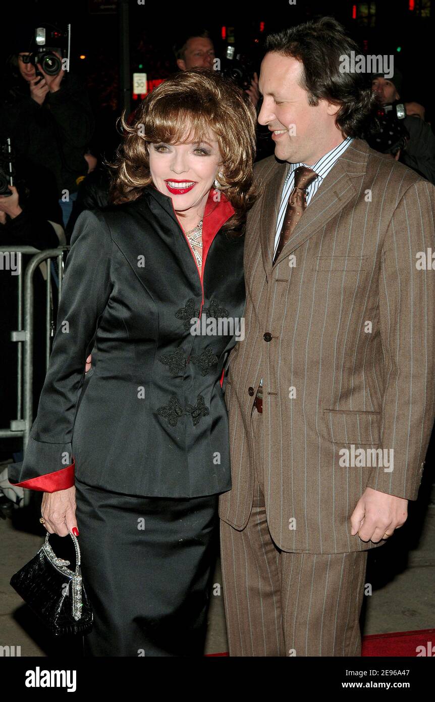 Actress Joan Collins and her husband Percy Gibson arrive at the special ...