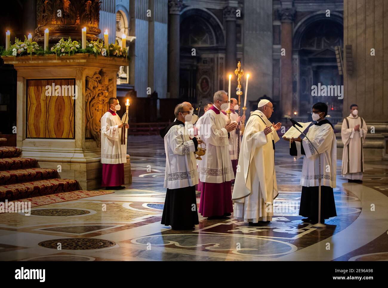 Vatican City State, Vatikanstadt. 02nd Feb, 2021. Pope Francis "feast ...