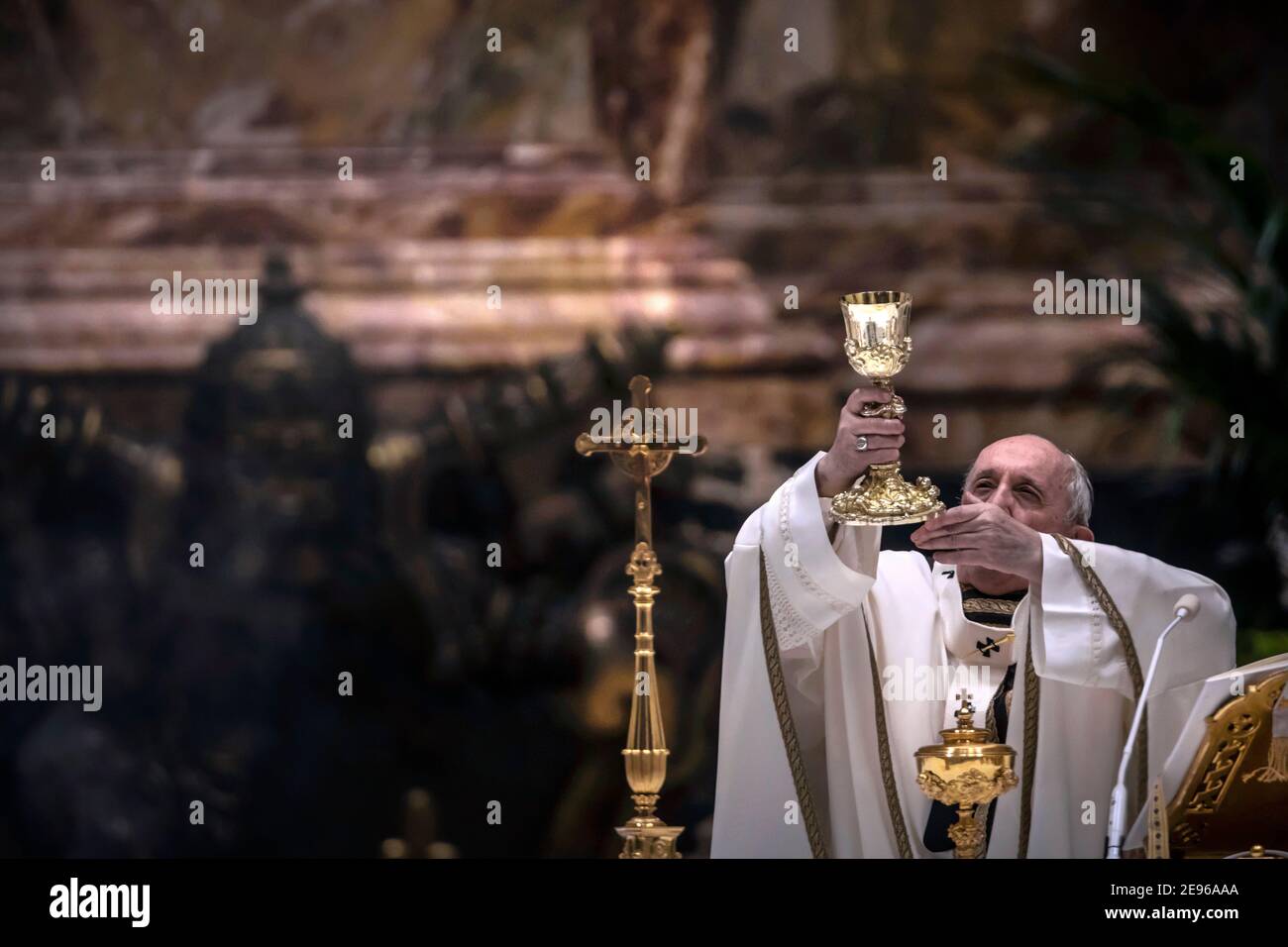 Vatican City State, Vatikanstadt. 02nd Feb, 2021. Pope Francis "feast ...