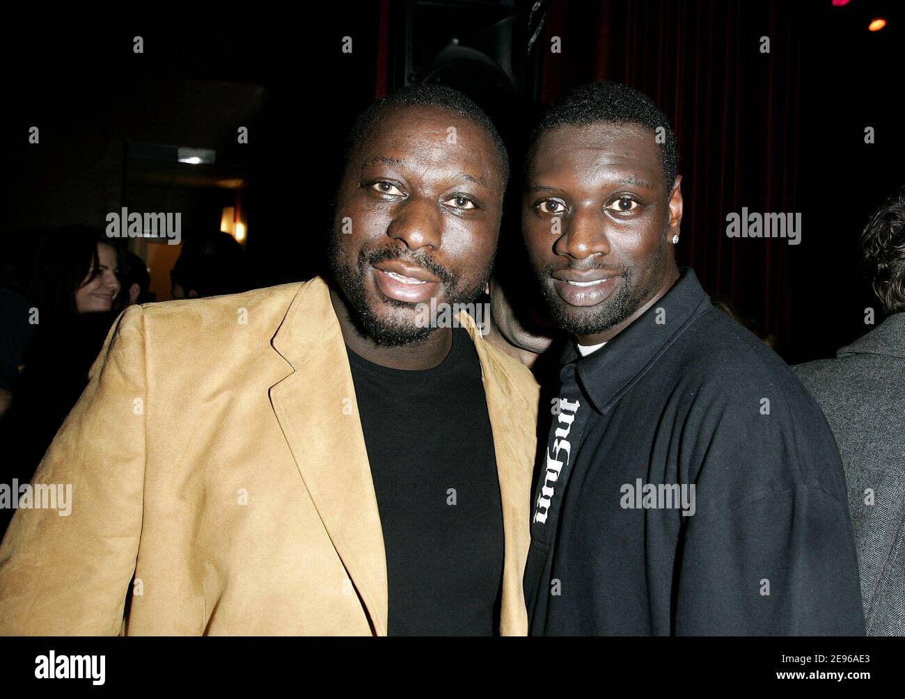 French actor Mouss Diouf (L) poses with Omar after the Premiere of ...