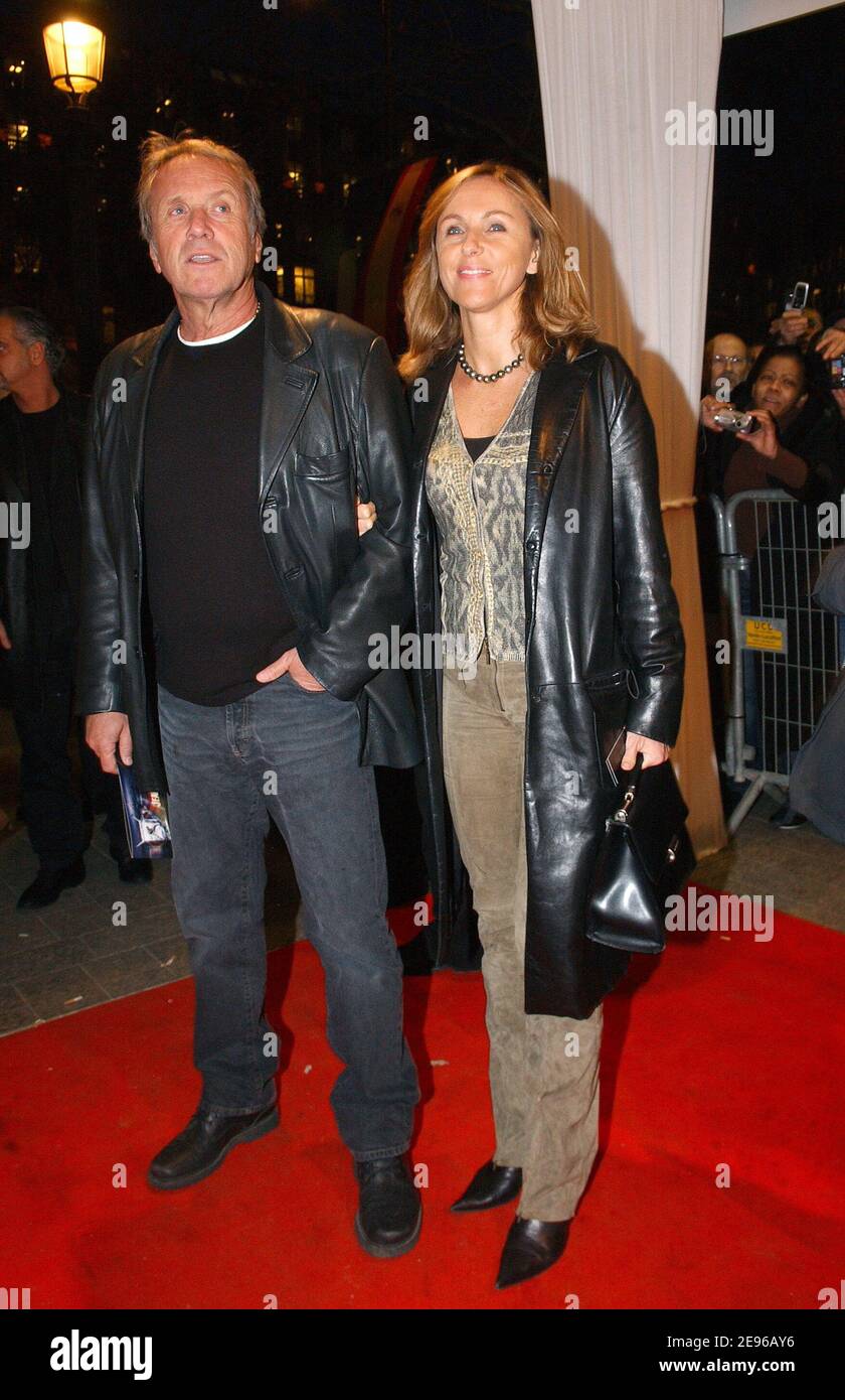 French actor Yves Renier and his wife Karine attend the premiere of ...