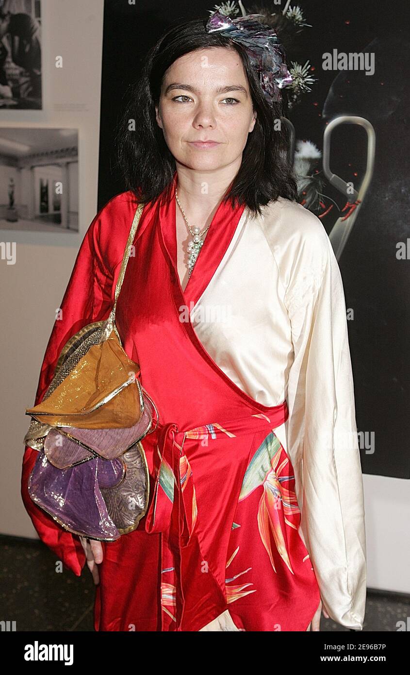 Bjork at the premiere screening of the Matthew Barney`s 'Drawing ...