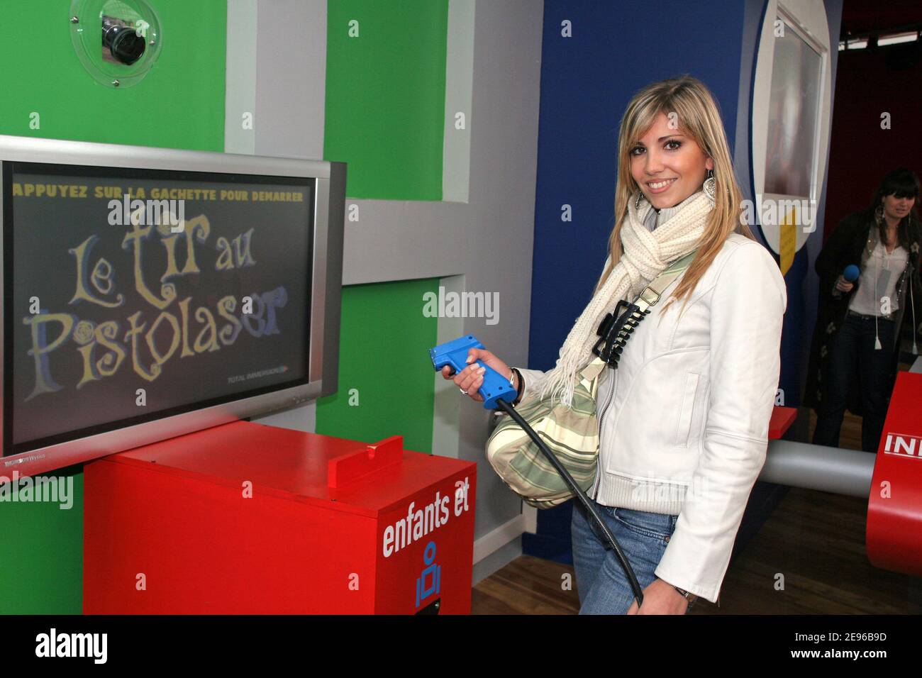 Miss France 2006 Alexandra Rosenfeld attends the inauguration of Kamel ...