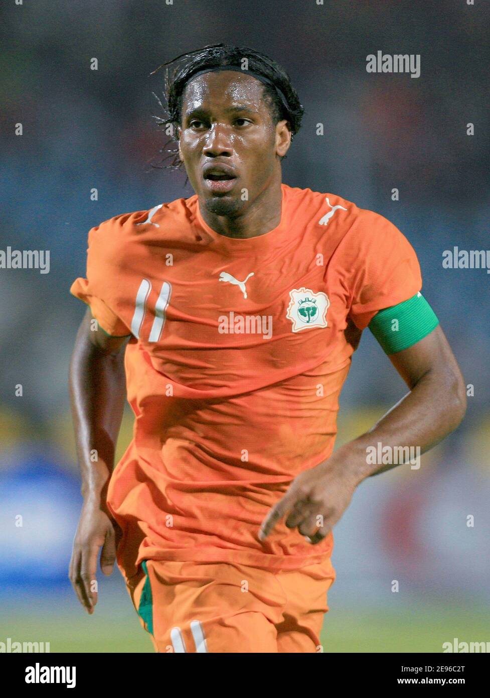 Ivory Coast's Drogba during African Cup of Nations 2006 in Cairo, Egypt ...
