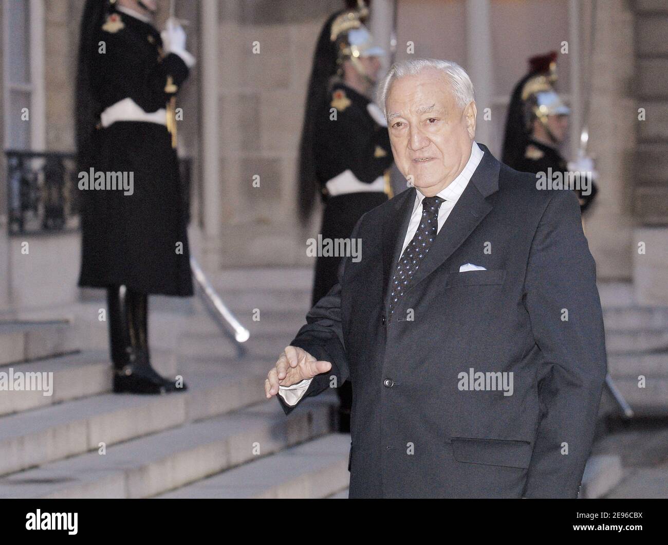 File photo - Christian Poncelet, President of the French Senate ...