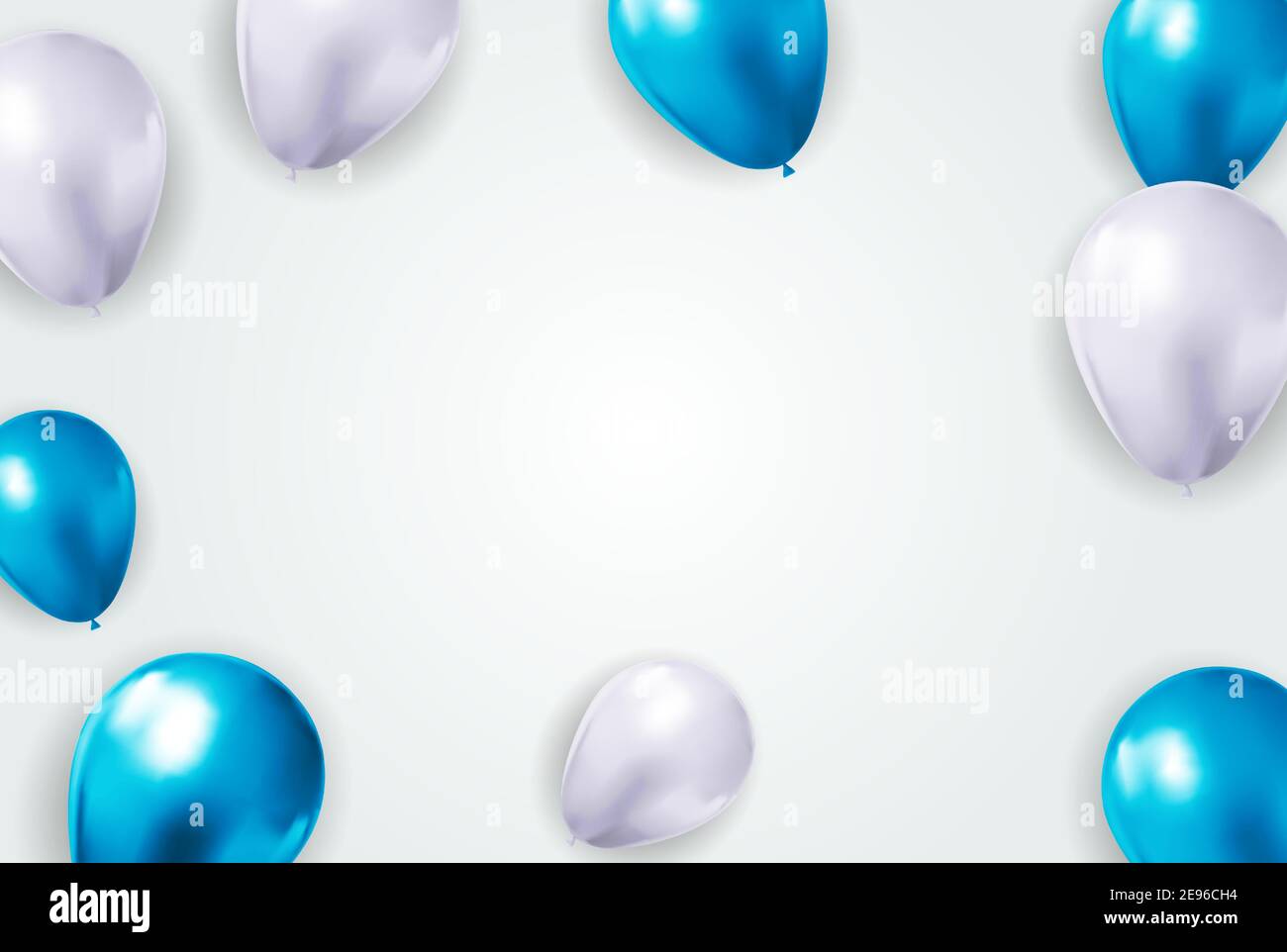 Realistic 3d balloon background for party, holiday, birthday, promotion ...