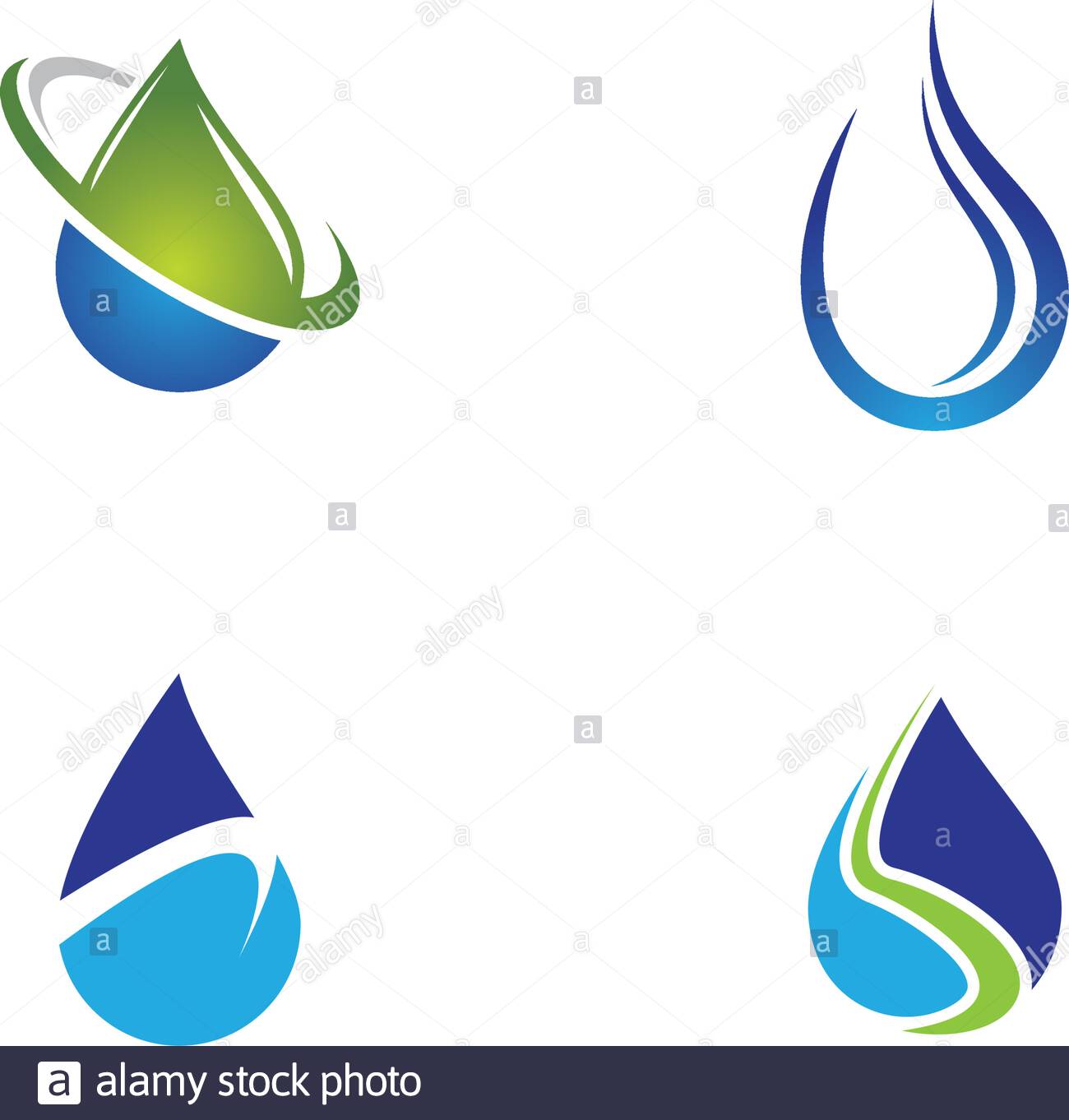 Raindrop Logo Template High Resolution Stock Photography and Images - Alamy