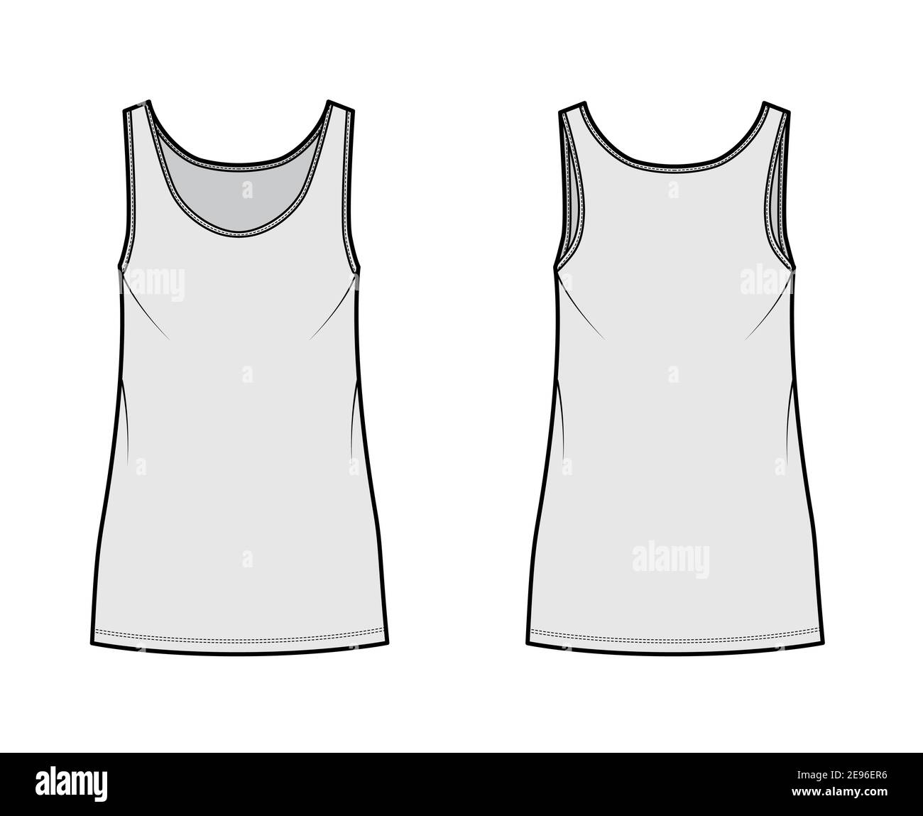 Fitted tank Stock Vector Images - Alamy