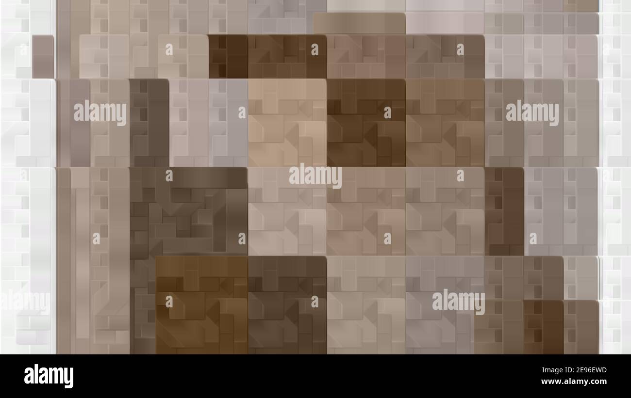 Geometric abstract background with mosaic. 3D digital illustration ...